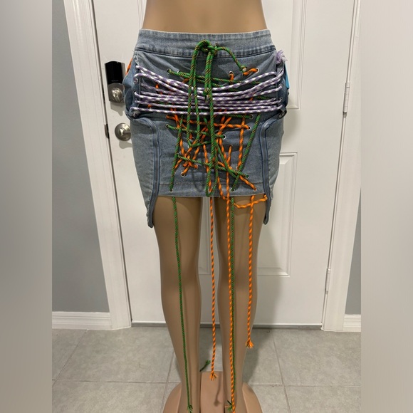 Skirts | Lala Babe Denim Skirt | Poshmark